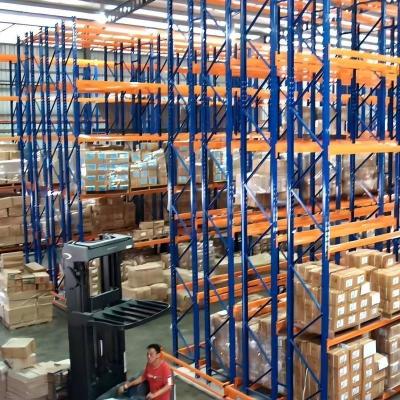 China Powder Coating Q235B Double Deep Pallet Racking With Customized Package Size Te koop