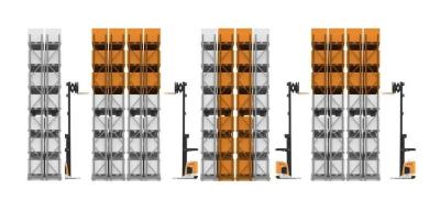 China Dubbel diep palletreken systeem voor optimale opslag Te koop