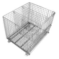 China Customized Size Wire Mesh Container for Warehouse Supermarket Serviceability Common for sale