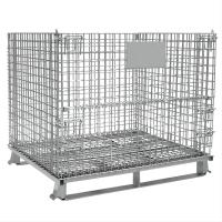 China Customized Size Wire Mesh Container for Warehouse Supermarket Serviceability Common for sale