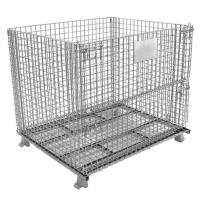 China Customized Size Wire Mesh Container for Warehouse Supermarket Serviceability Common for sale