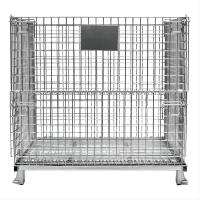 China Customized Size Wire Mesh Container for Warehouse Supermarket Serviceability Common for sale