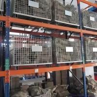 China Foldable Heavy Duty Galvanized Collapsible Metal Wire Mesh Container with Serviceability for sale