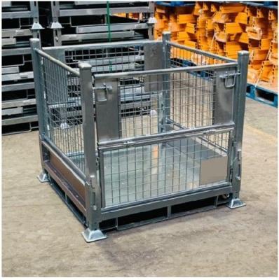 Cina Development Conventional Stackable Mesh Steel Stillage Wire Container Cage for Waste in vendita