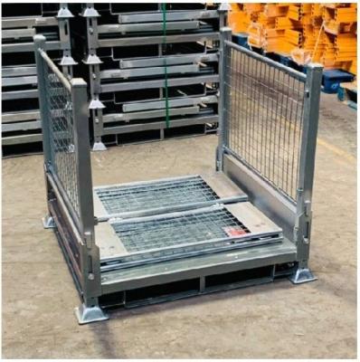 Cina Development Conventional Stackable Mesh Steel Stillage Wire Container Cage for Waste in vendita