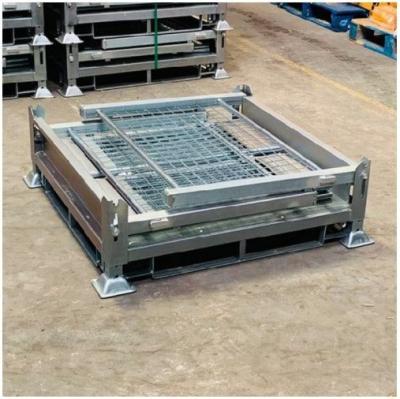 Cina Development Conventional Stackable Mesh Steel Stillage Wire Container Cage for Waste in vendita