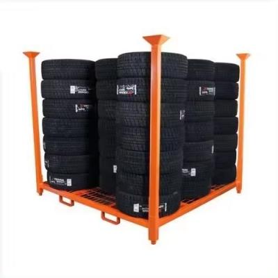 Cina Easy to Assemble Heavy Duty Portable Metal Stack Racks for Common Tires 0-5m Height in vendita