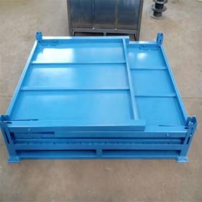Cina Foldable High Capacity Pallet Container Box with Powder Coating and Stackable Design in vendita
