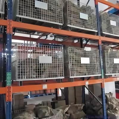 Cina Raw Material Mild Steel Heavy Duty Folding Storage Cage for Multi-Usage Warehouse in vendita