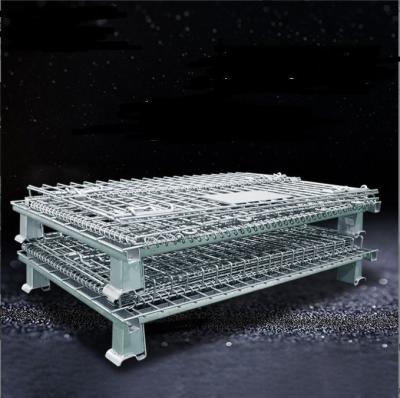 Cina Raw Material Mild Steel Heavy Duty Folding Storage Cage for Multi-Usage Warehouse in vendita
