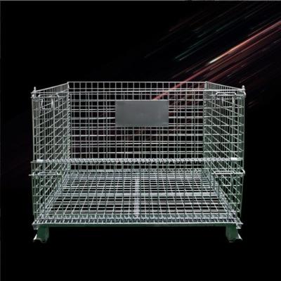 Cina Raw Material Mild Steel Heavy Duty Folding Storage Cage for Multi-Usage Warehouse in vendita