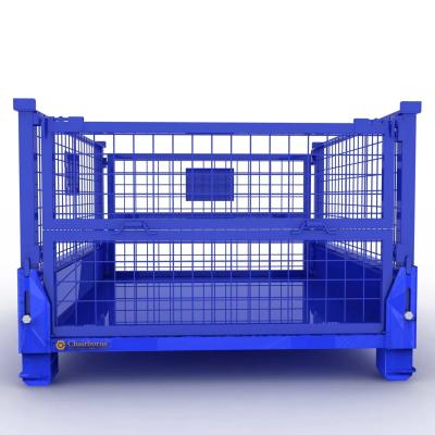 Cina 100-1500 kg di capacità Cage stackable pallet rack in acciaio per stoccaggio duraturo in vendita