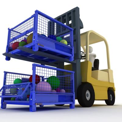 Cina 100-1500 kg di capacità Cage stackable pallet rack in acciaio per stoccaggio duraturo in vendita