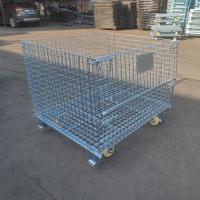 China Selective Pallet Racking Wire Mesh Storage Containers with Serviceability and Common for sale