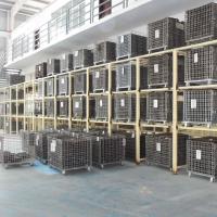 China Selective Pallet Racking Wire Mesh Storage Containers with Serviceability and Common for sale