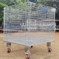 China Selective Pallet Racking Wire Mesh Storage Containers with Serviceability and Common for sale