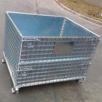 China Selective Pallet Racking Wire Mesh Storage Containers with Serviceability and Common for sale