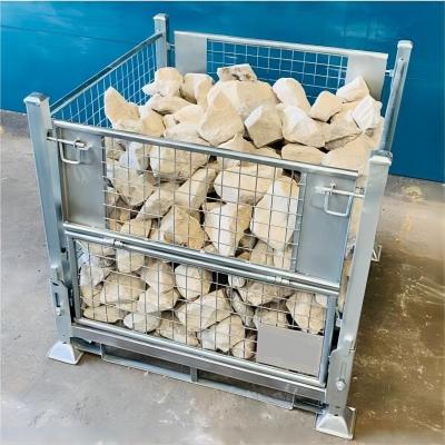 Cina Foldable QF-Turnover Box Mesh Side Panel Storage Unit For Industrial And Warehousing in vendita