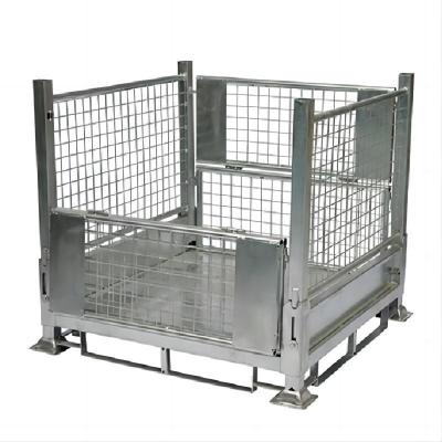 Cina Foldable QF-Turnover Box Mesh Side Panel Storage Unit For Industrial And Warehousing in vendita