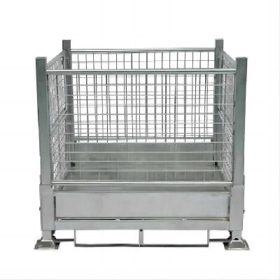 Cina Foldable QF-Turnover Box Mesh Side Panel Storage Unit For Industrial And Warehousing in vendita