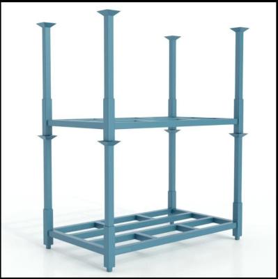 Cina Common Powder Coating Stacking Racks For Chemicals Bag Storage Heavy Duty And Foldable in vendita