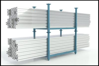 Cina Common Powder Coating Stacking Racks For Chemicals Bag Storage Heavy Duty And Foldable in vendita