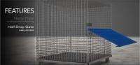 China Foldable Collapsible Heavy Duty Steel Galvanized Wire Mesh Container Customized for sale
