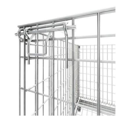 Cina Foldable Galvanized Steel Bin Pallet Mesh Container Welded Portable 100-1500 Closed Open in vendita