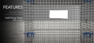 Cina Common Welded Portable Storage Cage Metal Box For Warehouse Development Conventional in vendita