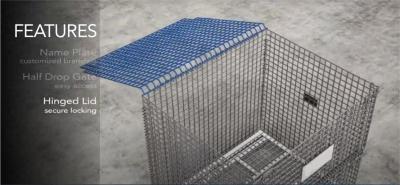 Cina Common Welded Portable Storage Cage Metal Box For Warehouse Development Conventional in vendita