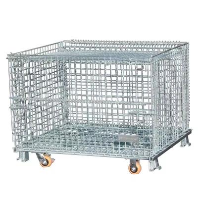 Cina Manufacture Supply Collapsible Metal Wire Mesh Storage Cage For Customized Height 0-5m in vendita