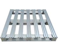China Galvanized One Sided Steel Pallets for Warehouse Serviceability and Customization for sale