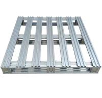 China Development Galvanized 4 Way Forklift Access Steel Pallet for Workshop Stackable Goods for sale