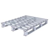 China Development Galvanized 4 Way Forklift Access Steel Pallet for Workshop Stackable Goods for sale