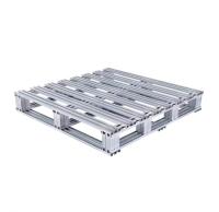China Development Galvanized 4 Way Forklift Access Steel Pallet for Workshop Stackable Goods for sale