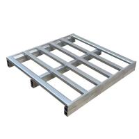 China Development Galvanized 4 Way Forklift Access Steel Pallet for Workshop Stackable Goods for sale