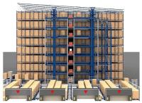 China Multi-Level Steel Warehouse Racking With Automatic Storage Retrieval for sale