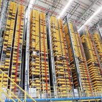 China Multi-Level Steel Warehouse Racking With Automatic Storage Retrieval for sale