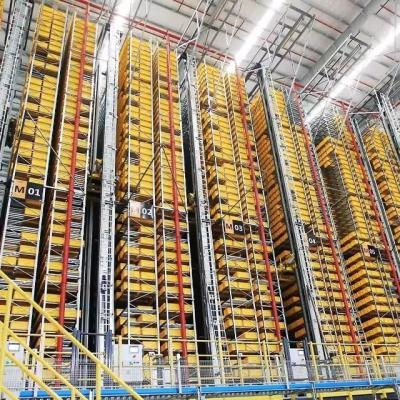 Cina Steel High Density Industrial Shelves Pallet Rack Type Automatic Storage Retrieval System in vendita