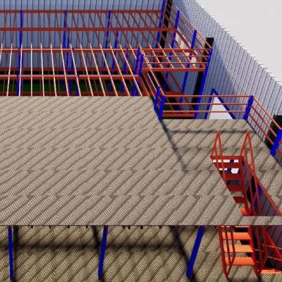 Cina Customized Steel Mezzanine Floor Racking System For Large-Scale Storage Optimization in vendita