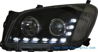 China LED light bar, black housing and clear projector Hid Headlamps apply in Toyota RAV4 for sale