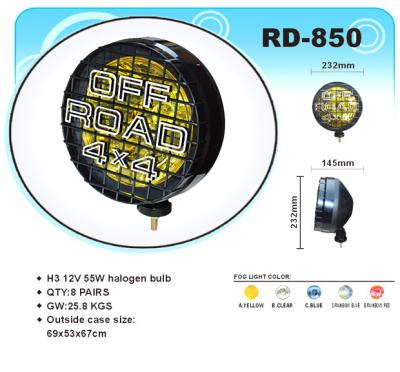 China 232 * 232 * 145 mm SUV / Jeep / Off Road Fog Light with 12V, 55W halogen H3 bulb for sale