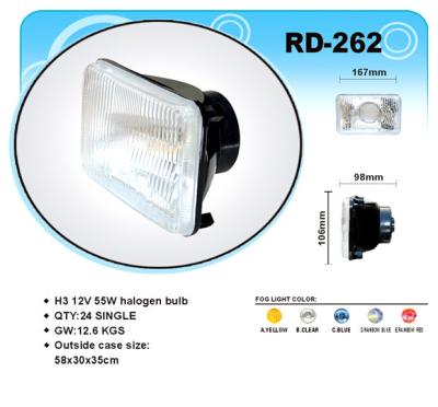 China H3, 12V, 55W halogen bulb 4x4 SUV / Jeep Off Road front bumper Fog Light for sale