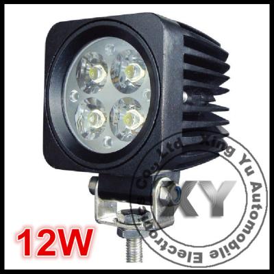China Epsitar LED 12W Automotive Led Work Lights Toughed Glass Lens Floodlight for sale