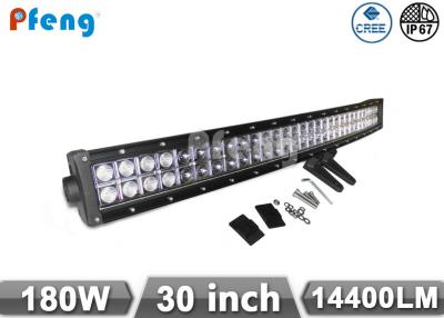 China Curved 180W Led Light Bar 30 Inch Cree Chip Dual Row Waterproof IP67 for sale