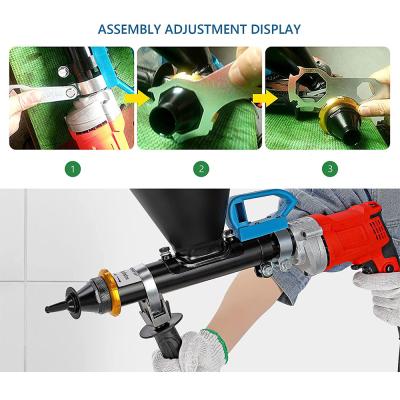 Cina 110V Motore elettrico a mortaio con spruzzatore portatile con due ugelli in vendita