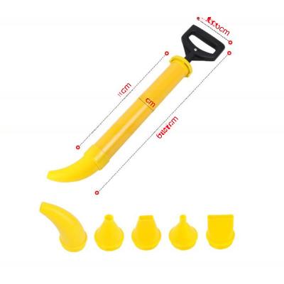 Cina 5in1 ABS Nozzolo rimovibile Cimento Caulking Gun Mortar Applicator Pointing Sprayer Grouting Gun in vendita