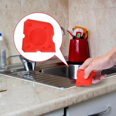 Cina 4pcs kit di attrezzi di sigillamento trowel sigillante di silicone rosso professionale e raschiatore sigillante per cucina bagno pavimento sigillante sigillamento in vendita