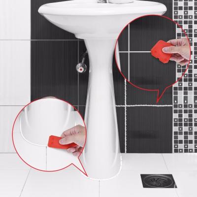 Cina 4pcs kit di attrezzi di sigillamento trowel sigillante di silicone rosso professionale e raschiatore sigillante per cucina bagno pavimento sigillante sigillamento in vendita