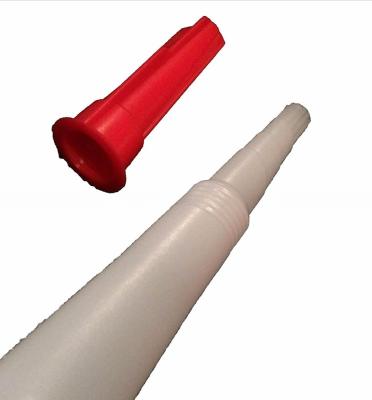 Cina Nozzol per sigillante per cartucce popolare con tappi a vite rosse e ugelli per sigillante in silicone, mastica e cartucce EU3 in vendita